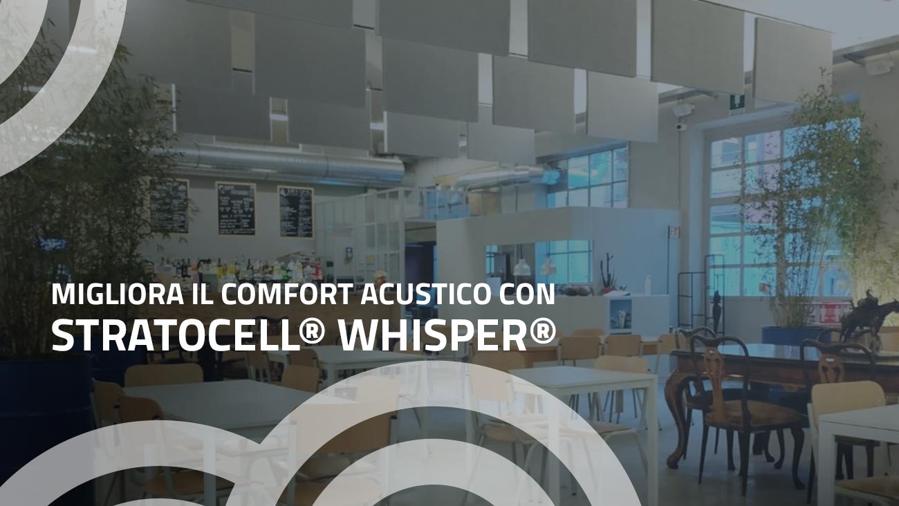 Intervento di correzione acustica con Stratocell® Whisper®